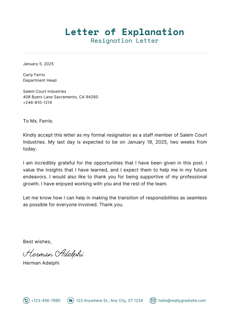 Sample Letter of Explanation for Gap in Employment: Boost Your Mortgage ...